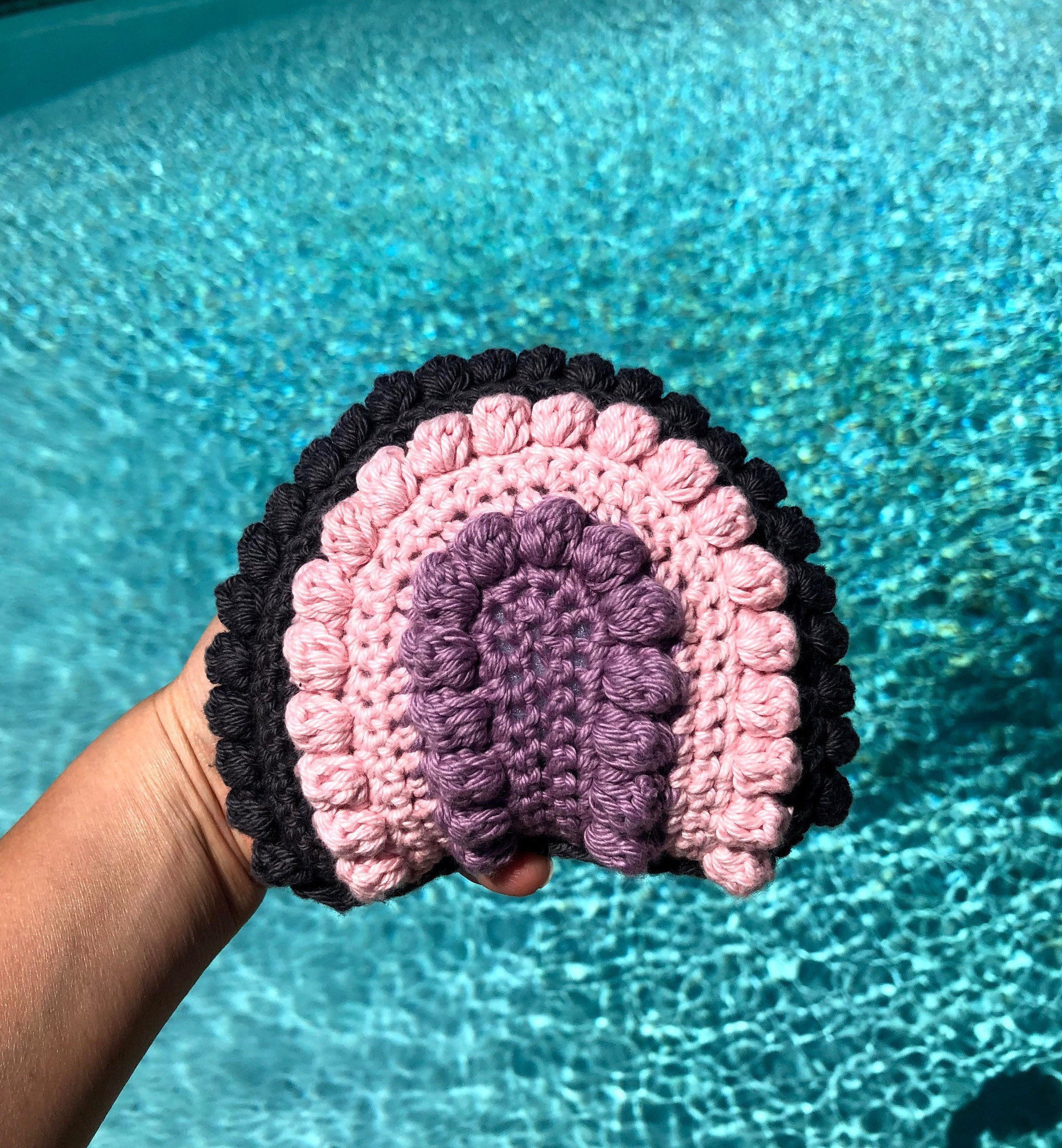 Rainbow Boho Baby Rattle Pillow on Luulla